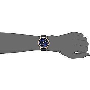 Marc by Marc Jacobs Women's MBM1329 Baker Stainless Steel Watch with Blue Leather Band