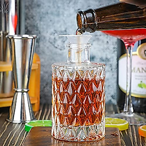 SuproBarware Bitters Bottle Set of 2，Glass Dasher Bottle, Decorative Bottle for Cocktail with Gold Dash Top