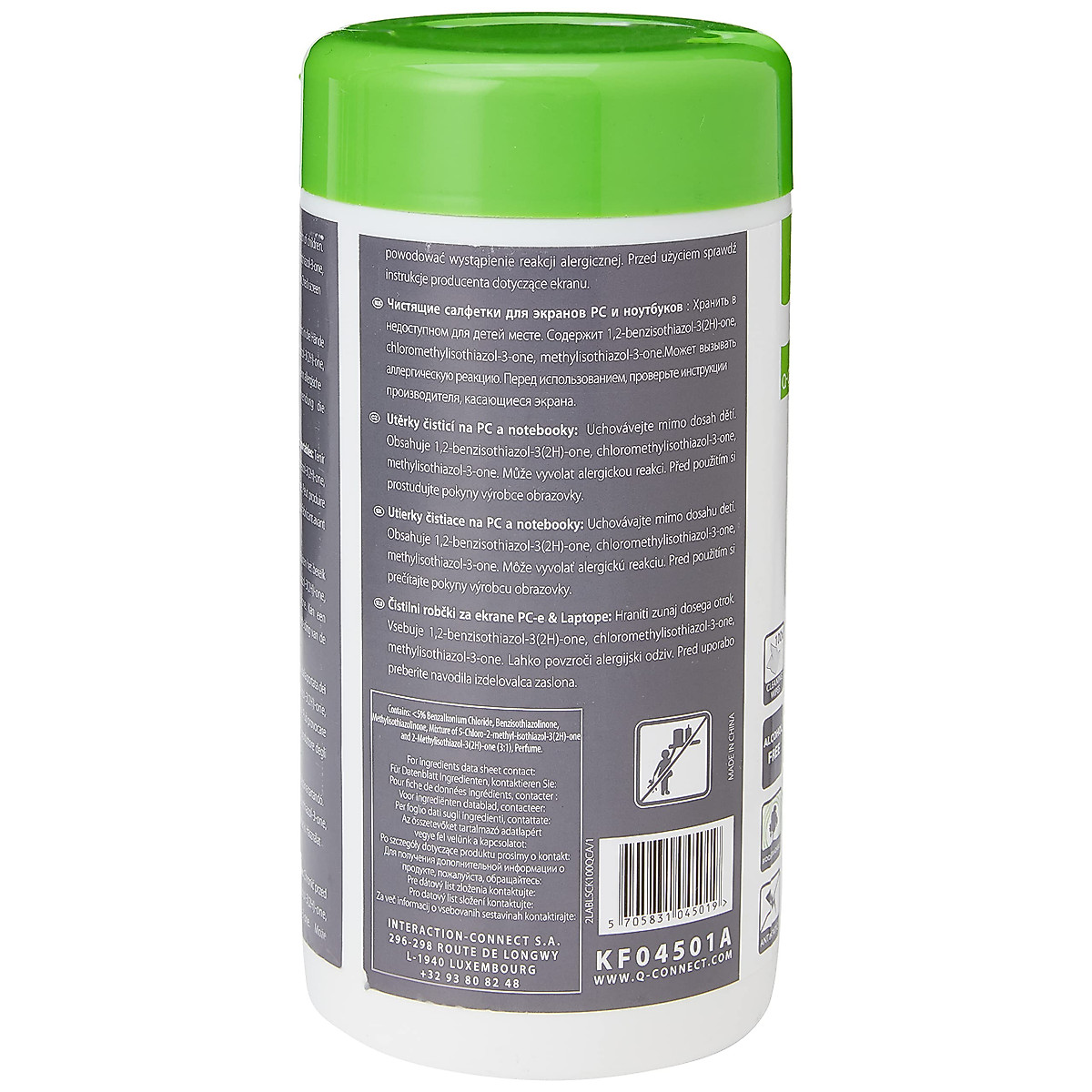 Q-Connect Screen and Keyboard Wipes (Pack of 100) KF04501