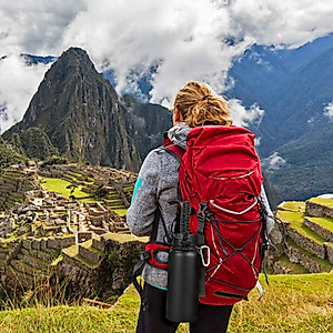 Accmor Paracord Water Bottle Handle for 12oz to 64oz Previous Version Wide Mouth Hydro Flask, Bottles Accessories Paracord Strap Carrier with Whistle Compass Safety Ring and Carabiner