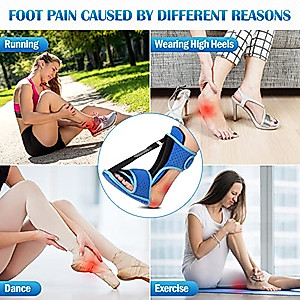 Plantar Fasciitis Night Splint: WXY Foot Brace with Support Plate | Dorsal Night Splint for Plantar Fasciitis Women Men | Plantar Fasciitis Relief Achilles Tendonitis Foot Drop Heel Pain Black-Blue
