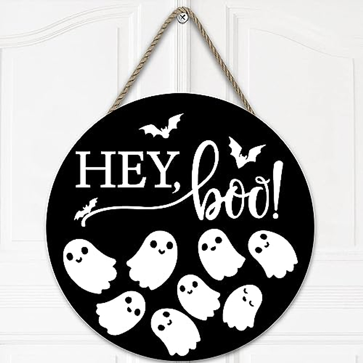 Halloween Decoratoins Welcome Door Sign Halloween Front Door Wall Signs Wood Hanging Decor Wreath Home Party Outdoor Door Hanger