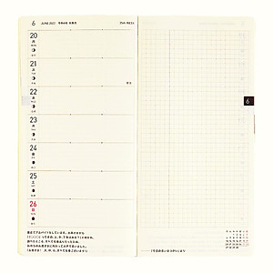Hobonichi Techo Weeks [Japanese/Wallet-Size/April 2022 Start] Colors: Peach