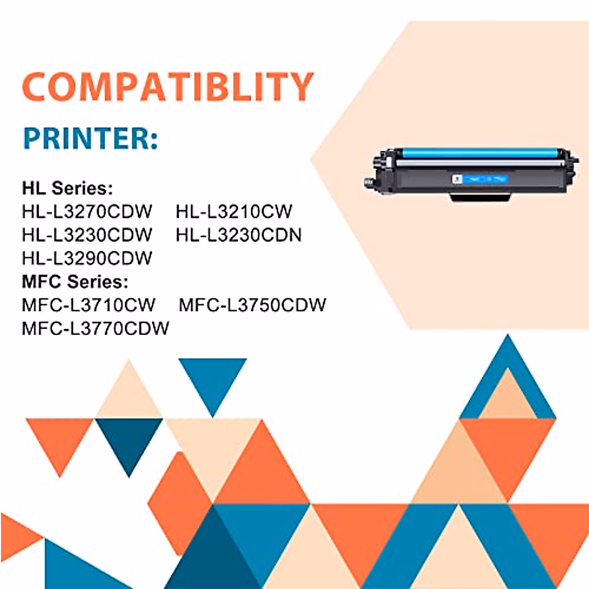 inkalfa Compatible Toner Cartridge Replacement for Brother TN227 TN227C TN-227C TN223 TN223C TN-223C MFC-L3750CDW MFC-L3770CDW HL-L3290CDW HL-L3210CW HL-L3270CDW HL-L3230CDW Printer (Cyan, 1-Pack)