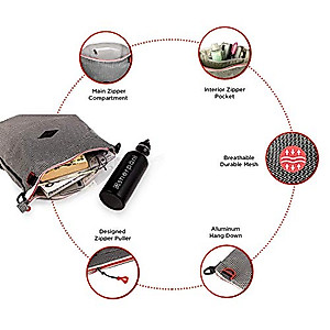 Sherpani Delanie, Women's Convertible Backpack Crossbody, Backpack Purse - Fits 14" Laptop Compatible, Removable Crossbody Strap, Lightweight (Stone)