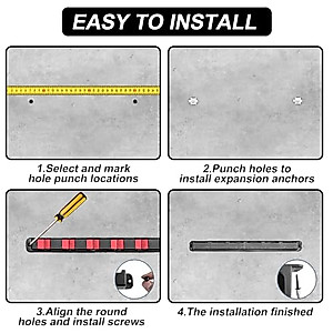 TUEHUTDE Fishing Rod Holders,Vertical Fishing Pole Holders Fishing Rod Rack Wall Mount Fishing Pole Rack Rod Storage Racks for Garage Room, Boats,Ceiling, RV - Store 6 Fishing Rods or Combos,1 Pair