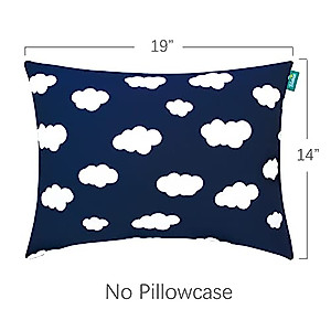Toddler Pillow for Sleeping, Baby Pillow 14" x 19" for Small Kids Travel Toddler Bed Soft & Skin-Friendly Baby Toddler Pillows for Sleeping