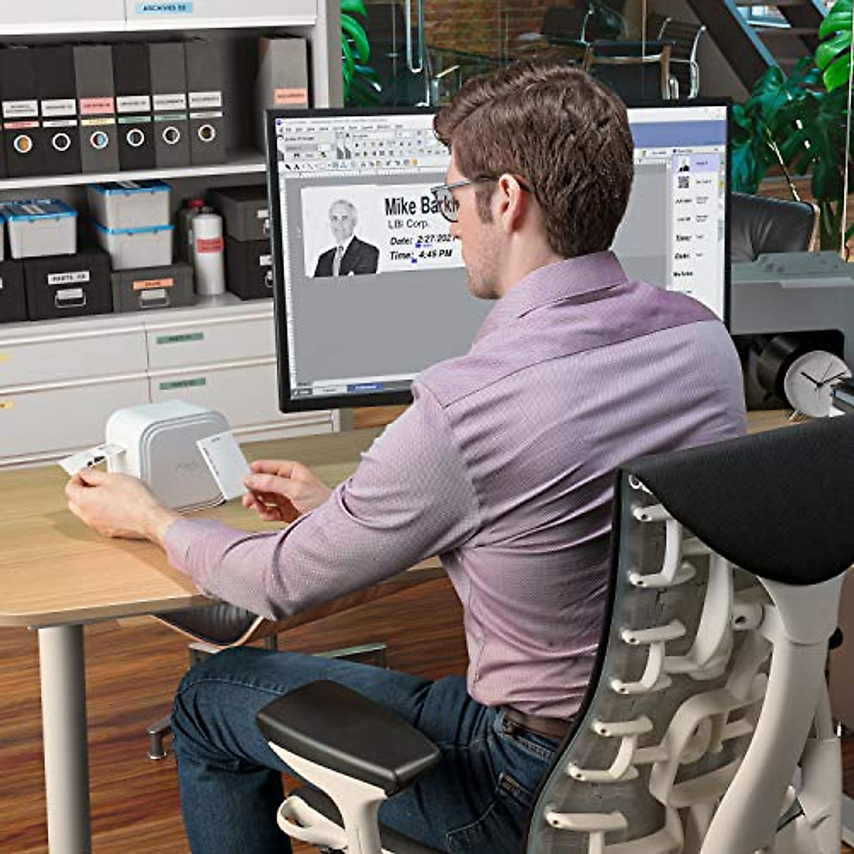 Brother P-Touch TZe-M261 Black Print on Matte White Label Tape 1.4” (36mm) Wide x 26.2’ (8m) Long