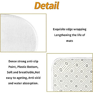 4 Piece Anime Shower Curtain Set with Non-Slip Rug, Toilet Lid Cover, Bath Mat and 12 Hooks, Waterproof Shower Curtain Set for Bathroom