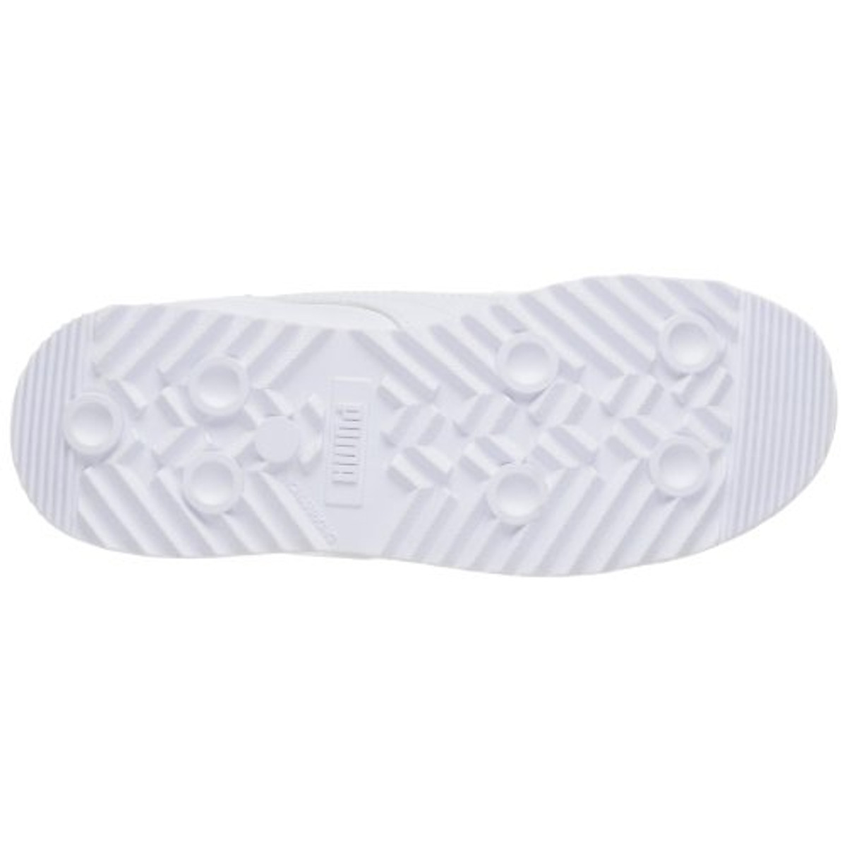 PUMA unisex-child Roma Basic JR Sneaker, White/Light Gray, 4 M US Big Kid