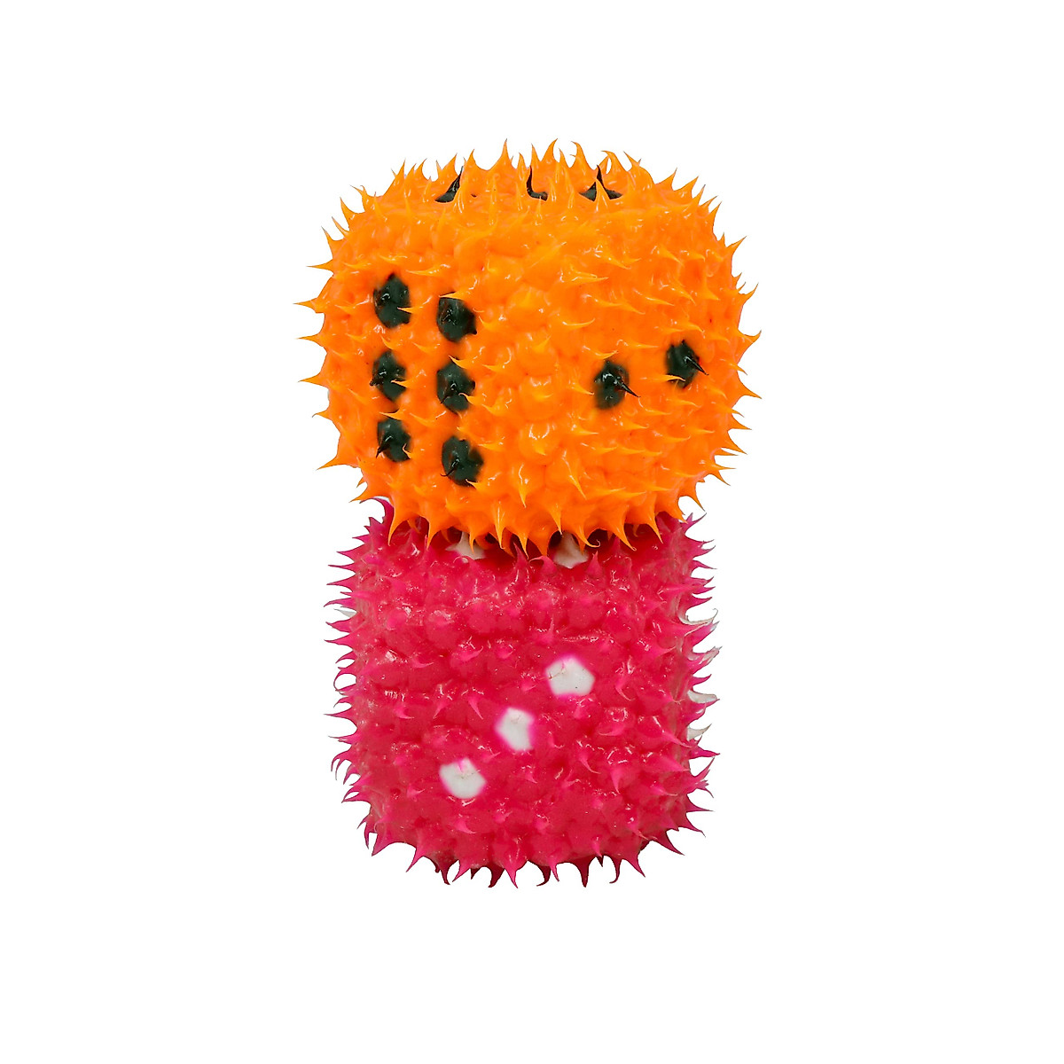 KESS Drop Dots Foam dice - Squeezy Toy, Bouncy Toy, Spike Toy -Pack of 2, Toy for Kids 6 Years and up, Stress Relief Toy, Sensory Toy