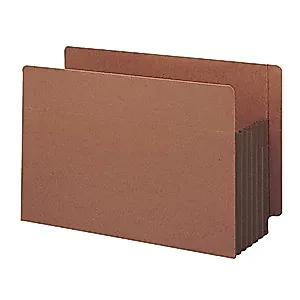 Smead End Tab File Pocket, Legal, Straight, 5.75-Inch Expansion, Dark Brown, 10 per Box (74691)