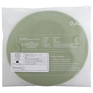 Lightening Corp Baby Plate Silicone Suction Toddler Plates, Divided Dishes for Toddler Kids, Self Feeding, BPA Free, Microwave and Dishwasher Safe (SP-21)