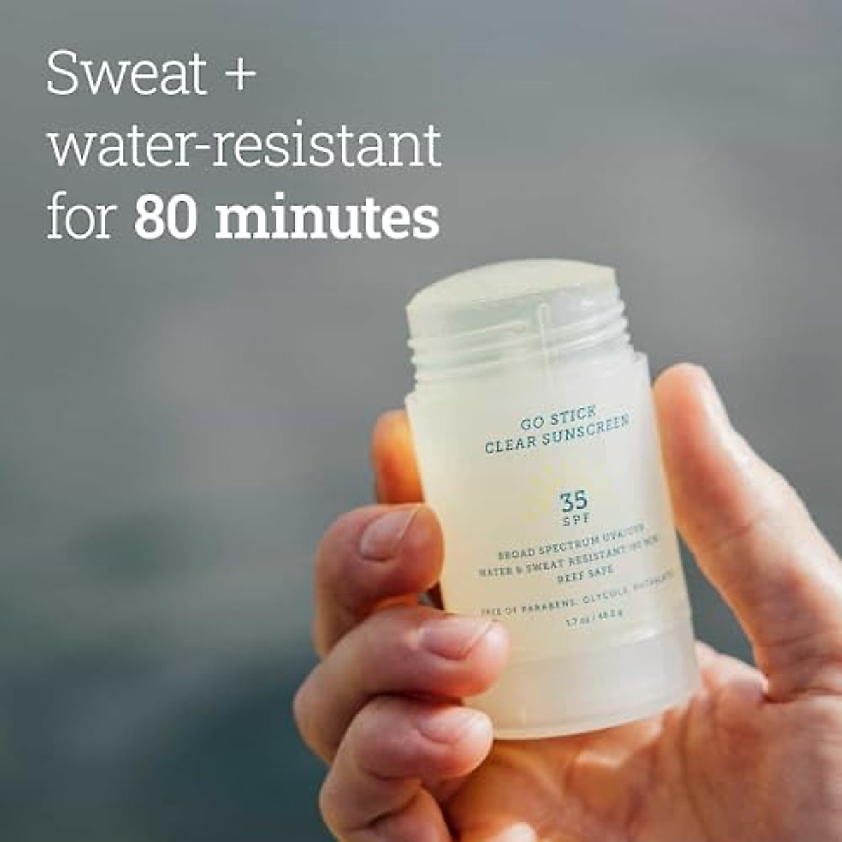 Oars + Alps Go Stick Clear SPF 35 Face Sunscreen, Skin Care Infused with Vitamin E and Antioxidants, Water and Sweat Resistant, TSA Friendly, 1.7 Oz, 1 Pack