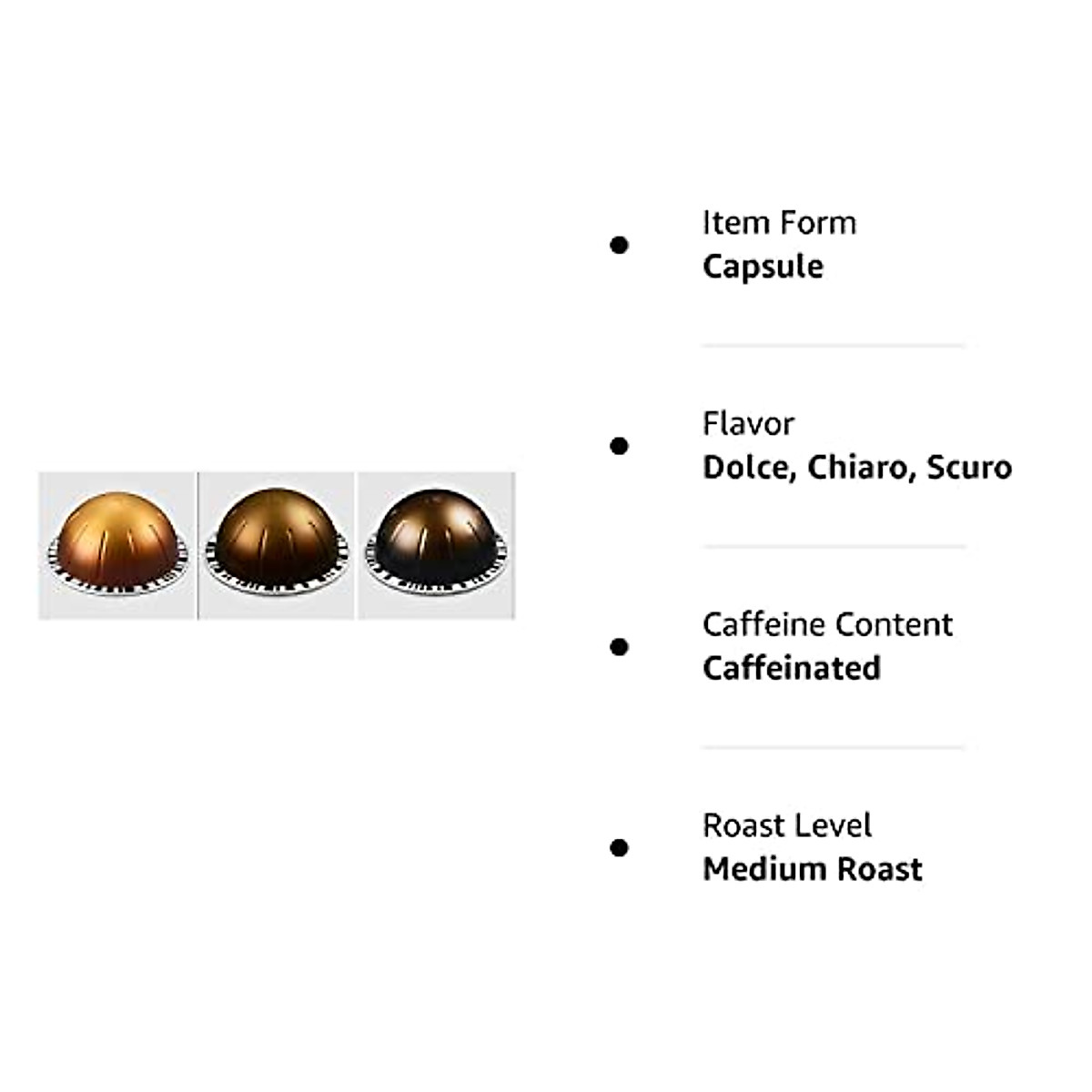 Nespresso® Vertuoline [European Version] - The Double Espresso Assortment - Dolce, Chiaro & Scuro for a total of 30 Capsules Pods