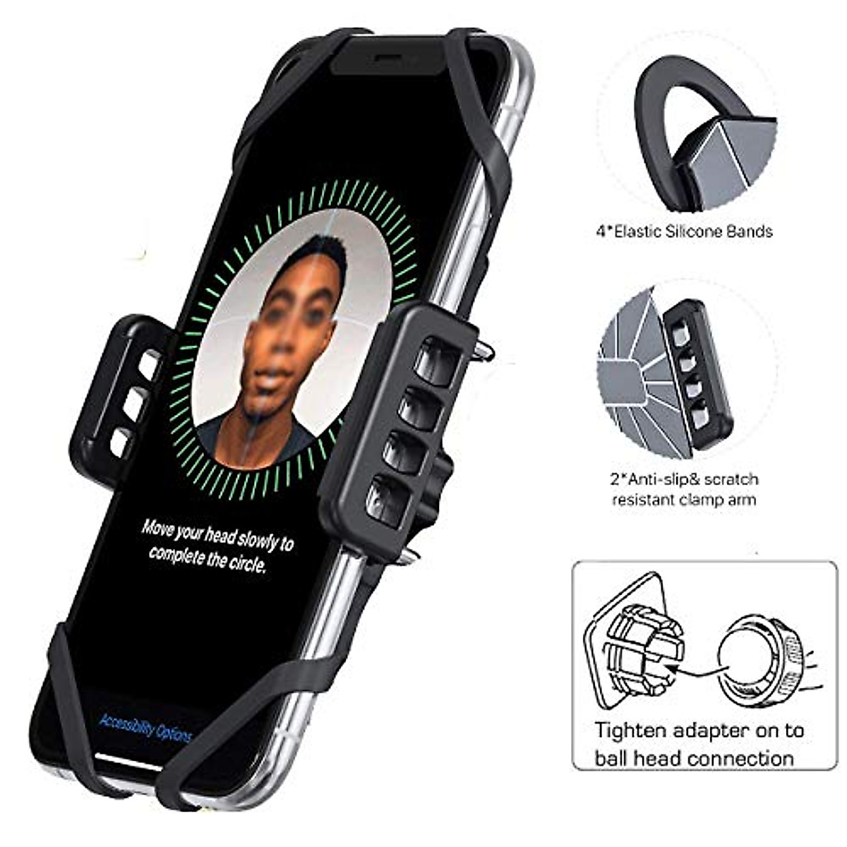 ChargerCity Universal GPS Smartphone Beanbag Dash Dashboard Friction Mount Holder for All Smartphone iPhone Galaxy up to 3.75 inch Wide
