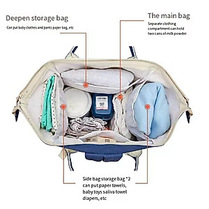 CHERSE Diaper Bag Backpack,Large Travel Diaper Changing Backpacks,Multifunction Portable Waterproof Baby Nappy Bags for Boys & Girls, Baby bag,Stroller Accessories