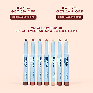 ALLEYOOP 11th Hour Cream Eye Shadow Sticks - Gotta Guava (Shimmer) - Award-winning Eyeshadow Stick - Smudge-Proof and Crease Proof for Over 11 Hours - Easy-To-Apply and Compact for Travel, 0.05 Oz