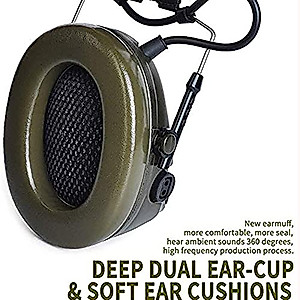 ZTAC 【Z-TAC Official Store】 Z-Tactical Comta II Style Headset G:2 Mil-Spec ZH041 Fit with Military PTT(Except PTT) Noise Canceling Sound Collection Soundproof Tactical Headset with Mic FG