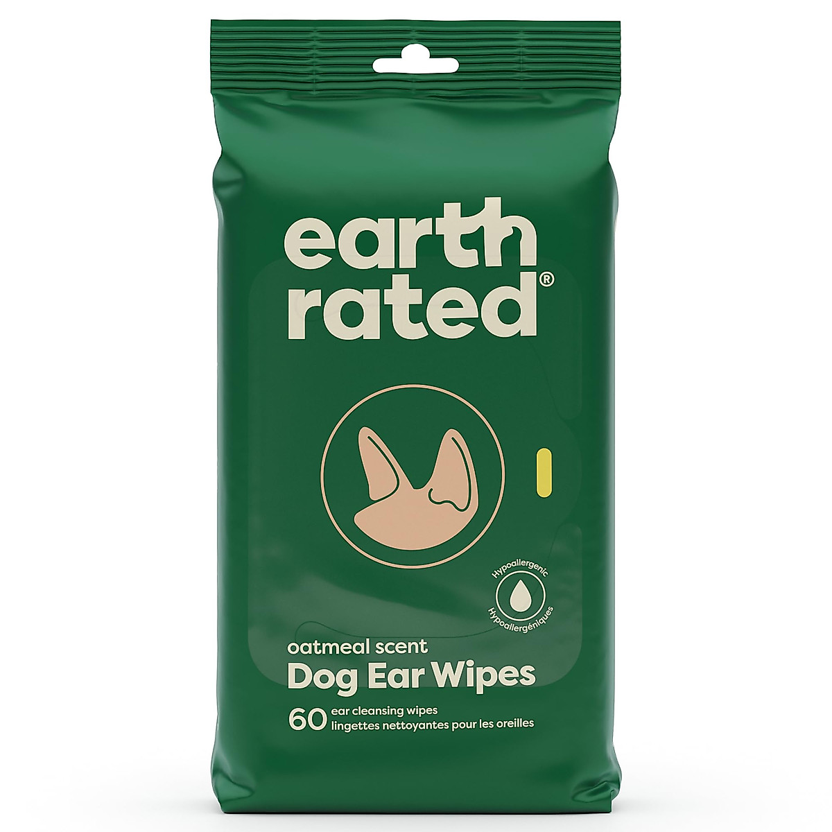 Earth Rated Specialty Wipes Bundle - Includes 70 Fragrance-Free Pet Eye Wipes, 60 Wild Oat-Scented Pet Ear Wipes, and 60 Wild Oat-Scented Topical Pet Wipes