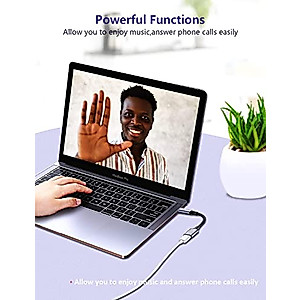 USB C to Lightning Audio Adapter Cable USB Type C Male to Lightning HiFi Audio Female Headphones Converter Fit with iPad Pro, iPad Air, MacBook, Galaxy S23 S22, Pixel 7 6 Pro (Not Support Charging)