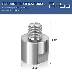 PNBO Woodworking Lathe Headstock Spindle Adapter, Converts 1-1/4" x 8TPI to 1" x 8TPI