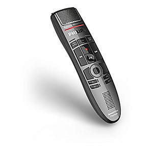 Philips SpeechMike Premium Touch USB Dictation Microphone for Crystal Clear Recording and Best Voice Recognition, Barcode Scanner, Sensory Control Panel and Press Buttons, Charcoal Grey SMP3800