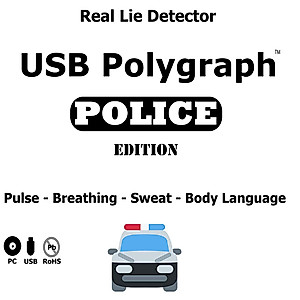 USB Polygraph 2: Police Edition - Home Lie Detector Machine