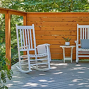 Shine Company Inc. 4332WT Vermont Porch Rocker, White