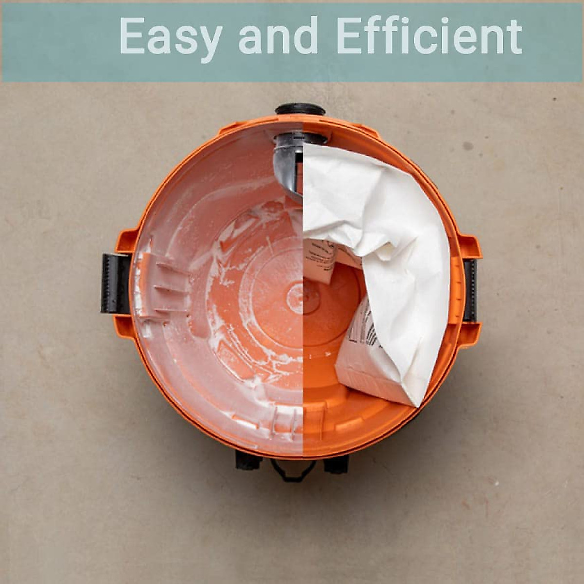 PACK 6 VF3502 Shop Vac Bags Compatible with Ridgid 12 to 16 Gallon Wet Dry Vac High Efficiency Vacuum Bag 23743 Replacement Dust Collector PS12