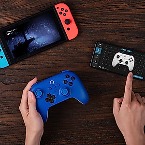 8Bitdo Ultimate Bluetooth Controller with Charging Dock, Wireless Switch Controller for Switch and Windows (Blue)