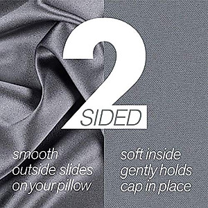 Stay On Satin Wrapping Scarf, Black