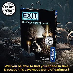 Exit: The Catacombs of Horror | Exit: The Game - A Kosmos Game from Thames & Kosmos | Card-Based, 2-Part at-Home Escape Room Experience for 1 to 4 Players, Ages 16+