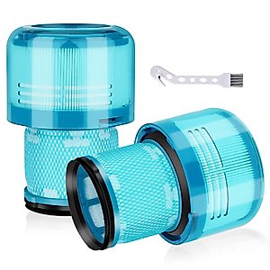 2 Pack Filter Replacement for Dyson V15 Detect, V15 Detect +, V11 Torque Drive, V11 Animal, SV14 Cordless Stick Vacuum Cleaner,Replaces Part No. 970013-02