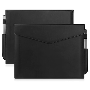 HGWALP Remarkable 2 Sleeve Bag，10.3 inch PU Leather Carrying Case with Pen Holder,Protective Pouch Fits Remarkable 2 Digital Paper/Note Air 10.3/Kindle Scribe 10.2",Will NOT Fit Remarkable 1-BK
