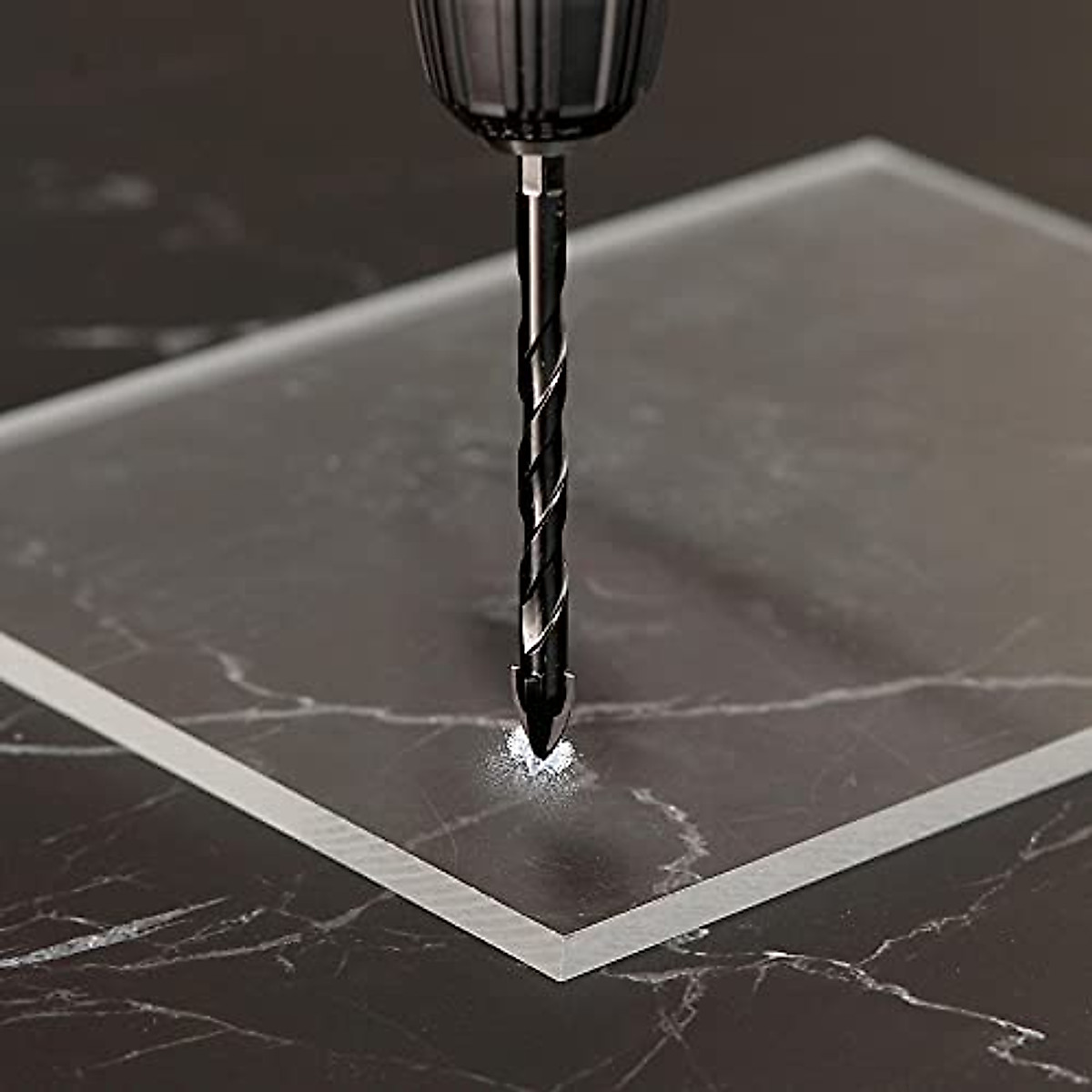 uxcell 2 Pcs Glass Concrete Drill Bit,Masonry Drill Bits Set Carbide Tip for Glass, Brick, Tile, Concrete, Plastic and Wood with Size 3mm