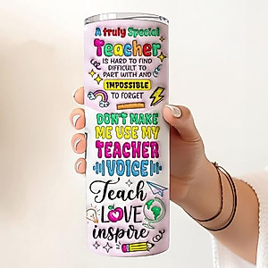 Teacher Gifts Chaos Coordinator 3D Inflated Effect Printed Tumbler Teacher Thank You Appreciation Gifts Best Teachers Gift Custom Coffee Cup for Men Women Teachers Day Mothers Day Back To School