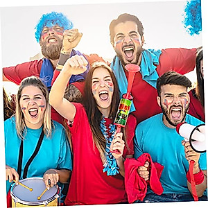 Hoement 6 Pcs Hand Push Cheering Horn Kids Football Gifts Marine Air Horn Kids Sports Toys Party Celebration Horn Cheering Props Stocking Stuffers Handheld Air Pump Horn Fan Cheering Horn