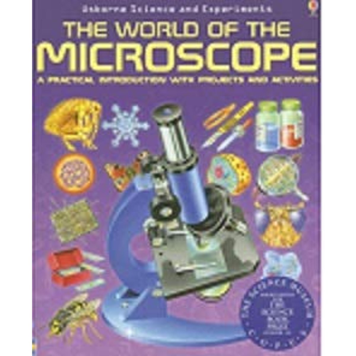 AmScope M162C-2L-PB10-WM"Awarded 2018 Best Students and Kids Microscope Kit" - 40X-1000X Dual Light All Metal Microscope with Slides and Microscope Book, Blue
