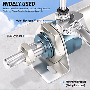 TAILONZ PNEUMATIC 25mm Bore 150mm Stroke Air Cylinder Double Action with Y Connector and 2Pcs 6mm Fitting MAL25x150