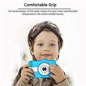Kids Digital Camera, 3.5Inch HD Screen, Double Lens 2mp, Video 1280x720, 600mAh Rechargeable Battery, Christmas Birthday Gifts for Boys Age 3-9, Portable Toy