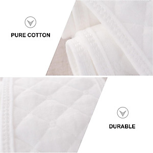 ARTIBETTER 6pcs Cotton Baby Belly Band Infant Umbilical Cord Soft Newborn Navel Belt (White)