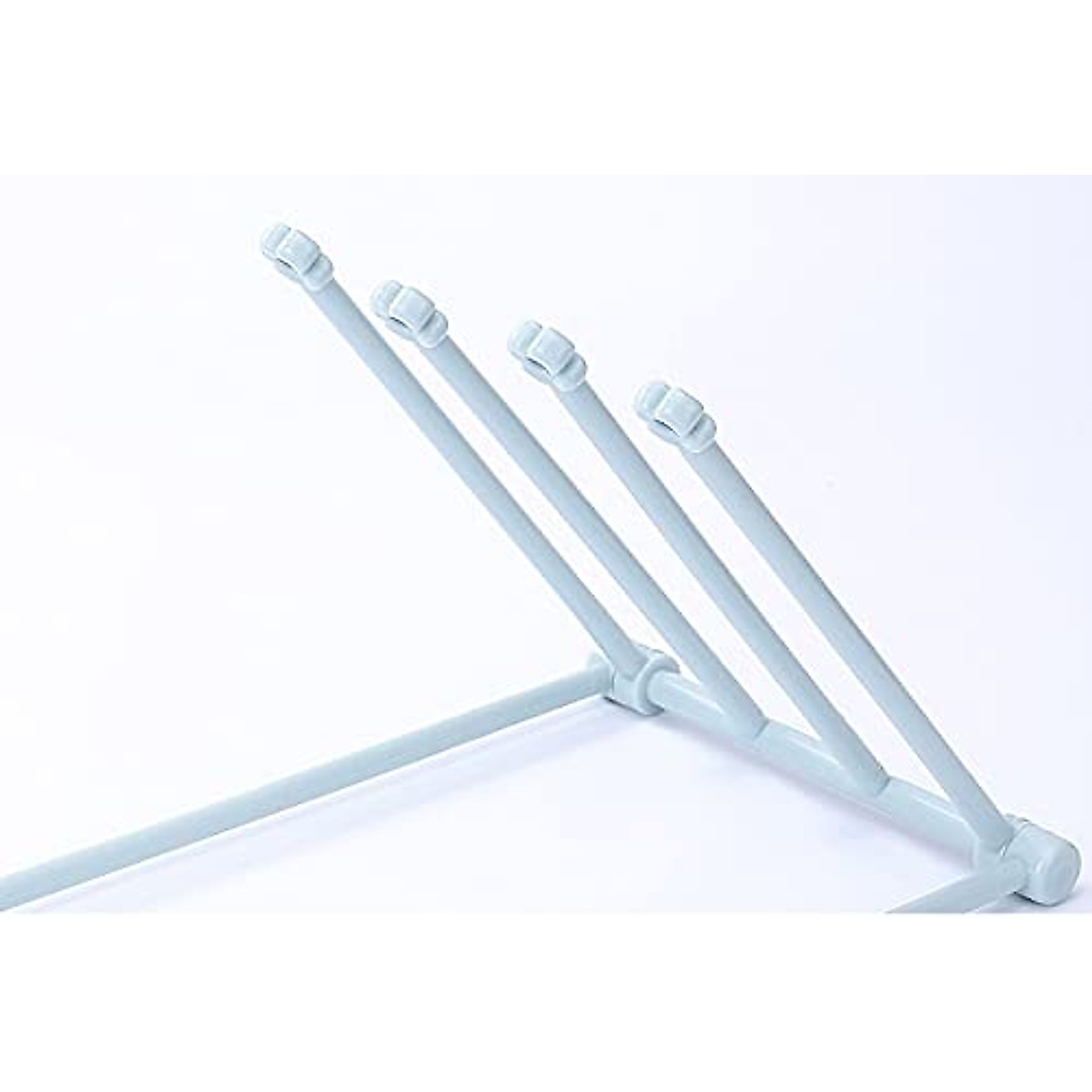 LEILIN Folding Kitchen Bathroom Towel Rack ,Towel Stand ,Rag Rack Dish Washing Cloth Draining Organizer ,Towel Shelves Sponge Holder for Kitchen (Blue)