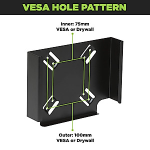HIDEit Mounts for Mac Mini M1 M2 - Mac Mini Mount, VESA Mount, Under Desk Mount