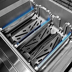 Hongso 18 7/8 Grill Grates Flavorizer Bars and Heat Deflectors Replacement for Weber Genesis II 310 and Genesis II LX 340 Series Gas Grills 2017 and Newer, Replace 66095 66802 66795 66032 90235 66040