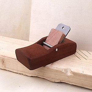Atoplee Wood Hand Planes, Mini and Portable Woodworking Edge Trimming Plane for Edge Rounding Corner Rounding, with 1 Planer Blade and 1 Wood Fixer