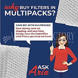 Air Filter Factory Replacement For Essick Air MA1201, MA-1201 Humidifier Wick Filter