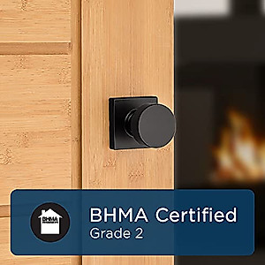 Cambie Passage Door Knobset - Matte Black