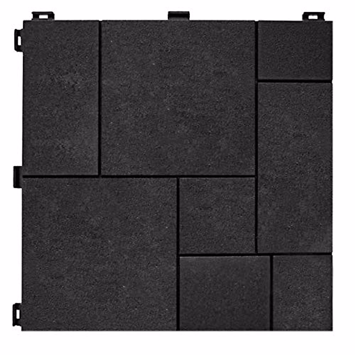 Multy Home Deck Tile 12" x 12" Mosaic, Slate (10 Pack)