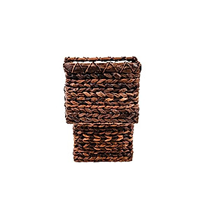 Creative Co-Op Woven BacBac Leaf Stair Basket, Natural